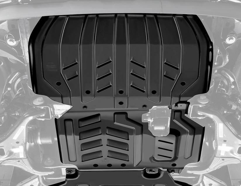 Metalloproduktsia* Body Undershield kit for engine and radiator, steel ...